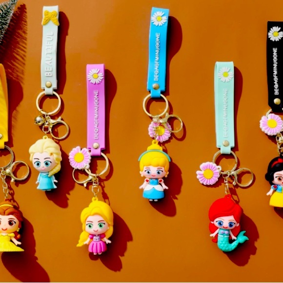 Bougie Boutique & More | Bags | Disney Princesses 3d Keychains Qty ...